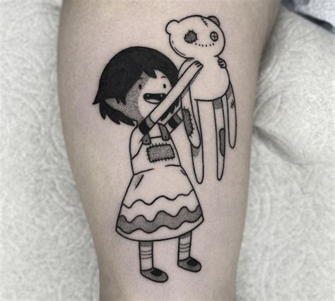 Tattoo Marceline Tattoo Adventure Time Cartoon Character Tattoo
