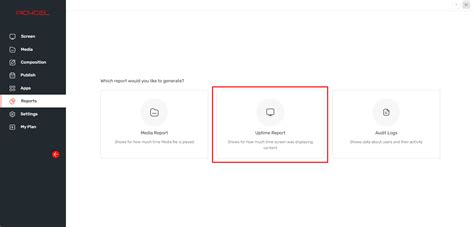 i cannot access my uptime reports what steps should i take