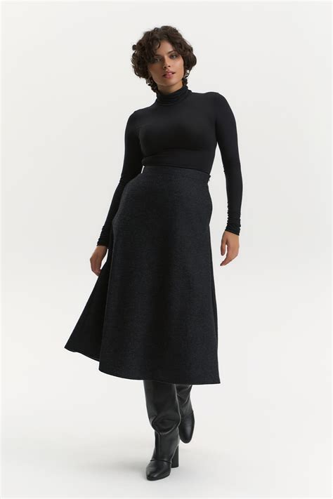 Тепла спідниця міді Natali Bolgar