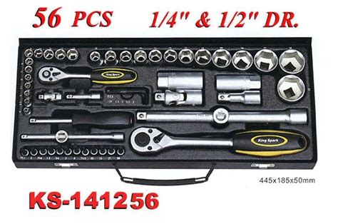 Hand Tools Socket Wrench Set Ks 141256 King Spark International