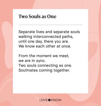 12 Soulmate Poems That Share The Depth Of Connection Lovetoknow