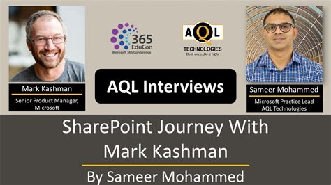 Interview On SharePoint Journey With Mark Kashman By Sameer Mohammed