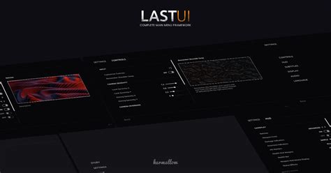 last ui complete menu ui gui tools unity asset store