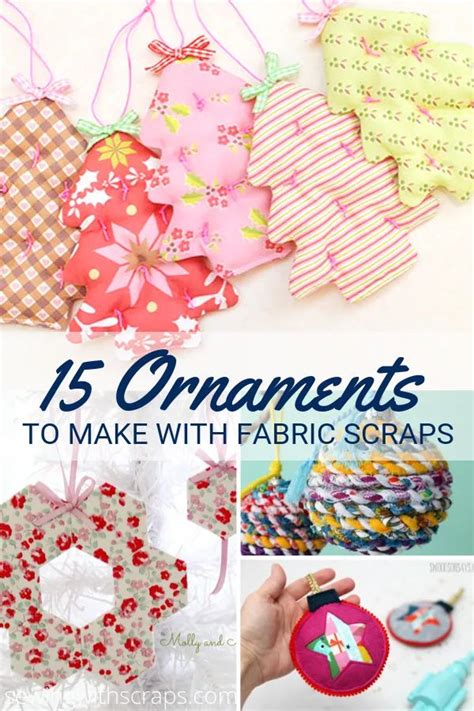15 Ornaments To Make With Fabric Scraps