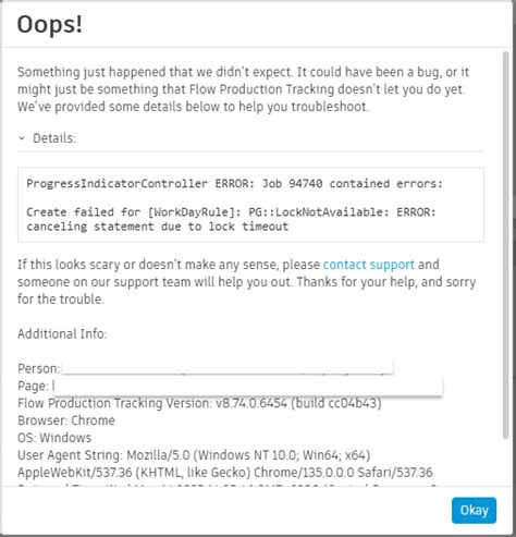Create Failed For Workdayrule Pglocknotavailable Error Canceling