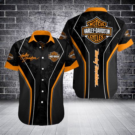 Harley Davidson Button Shirt Vd942 Classicbike Shop