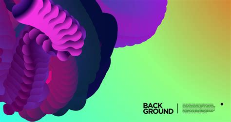 Vector Colorful Gradient Abstract Fluid Background For Banner Template