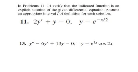 Solved In Problems Verify That The Indicated Function Chegg Com
