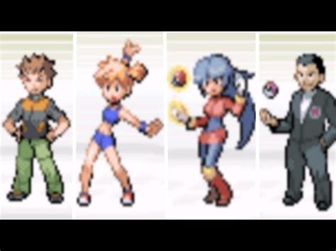 All Gym Leader Battles Pokemon Fire Red Leaf Green All Gym