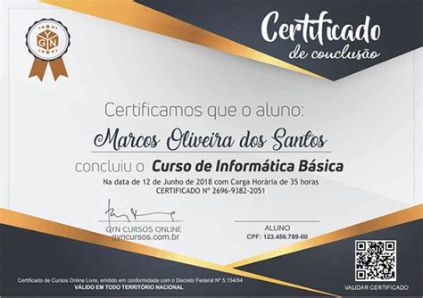 Certificados Exclusivos GYN Cursos Online