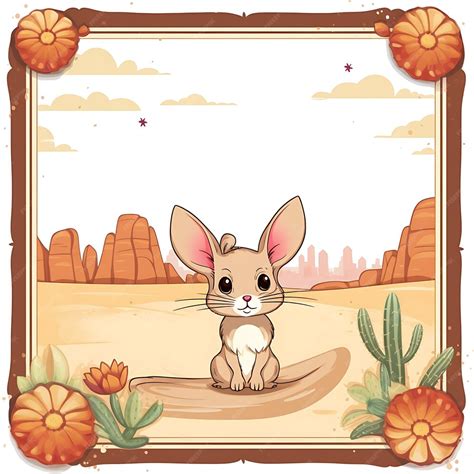 Premium Ai Image Animals Frame Of Adorable Small Eared Gobi Jerboa