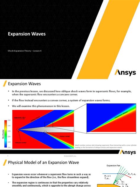 Expansion Waves Handout Pdf Mach Number Shock Wave