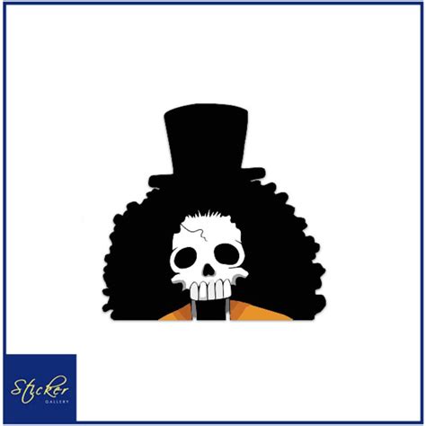 Brook Onepiece Anime Peeker Waterproof Sticker Shopee Philippines