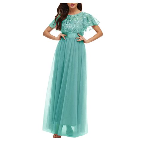 Sentmoon Slim Cocktail Crew Neck Holiday Dresses For Women Casual