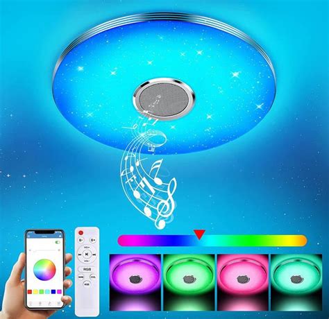 Otren Led Rgb Deckenleuchte Mit Bluetooth Lautsprecher 36w Ab 25 79