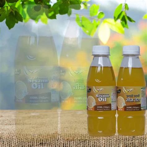 Lowers Cholesterol Sips N Bites Cold Pressed Sesame Oil 200ml Pack Of