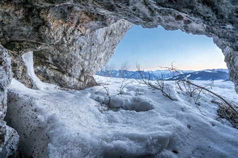 Winter Cave After A Wonderful Sunset I Went Downhill From Flickr