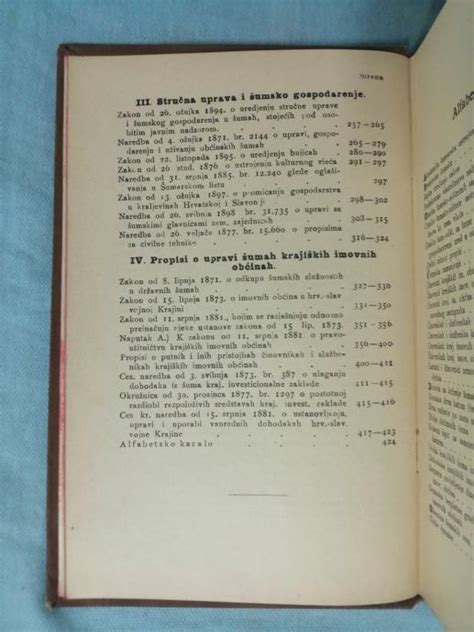 Zakoni I Naredbe Tičuči Se šumske Uprave I šumskoga Gospodarenja B97