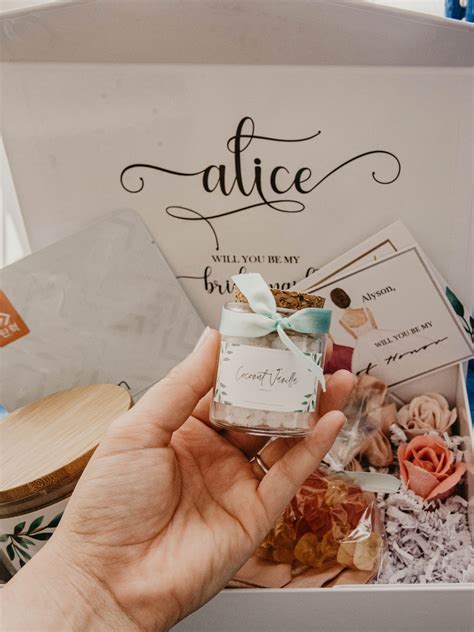 Diy Bridesmaid Proposal Box Ideas Blue Augustine