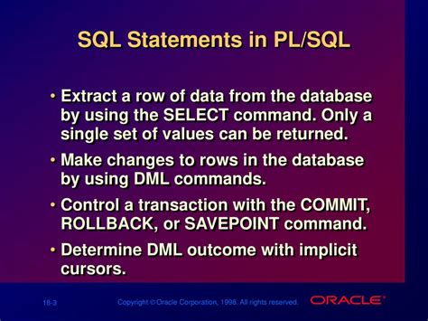 interacting with the oracle8 server ppt download