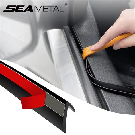 Seametal Car Window Seal Strip 4m Lift Sealing Strips Auto Rubber Side