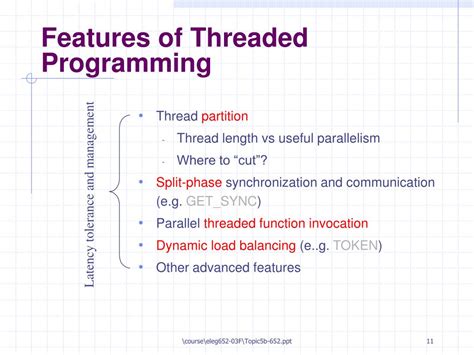 Ppt Programming Models For Multithreaded Architectures The Earth Threaded C Experience