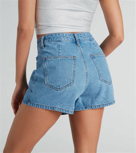 Coolest Deets Wrap Front Denim Cargo Skort In 2024 Stretch Denim