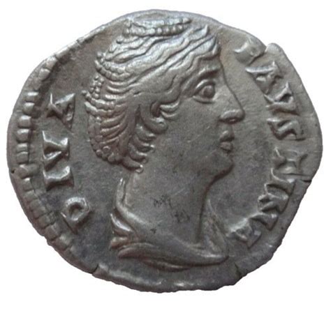 Roman Empire Diva Faustina I AR Denarius Catawiki