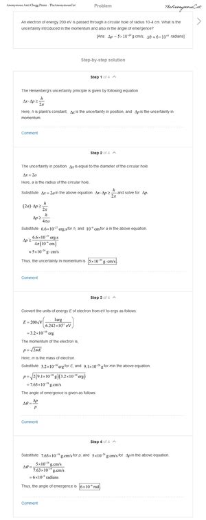 Solved The Onedimensional Fourier Transform Of A Function Ft Is