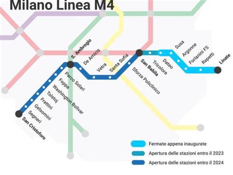 M4 Milano tutte le fermate della metropolitana già in funzione e