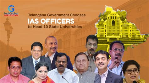 Telangana Govt Chooses Ias Officers To Head 10 State Universities