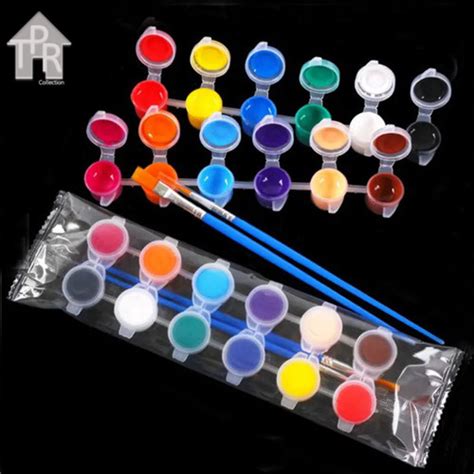 Jual Set Cat Akrilik Untuk Prakarya Tanah Liat Warna Kuas DPK Kota Depok Toko