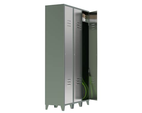 Gym Lockers Isolated On Background 3d Rendering Illustration