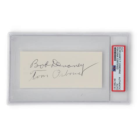 Bob Devaney And Tom Osborne Signed Cut Psa Pristine Auction