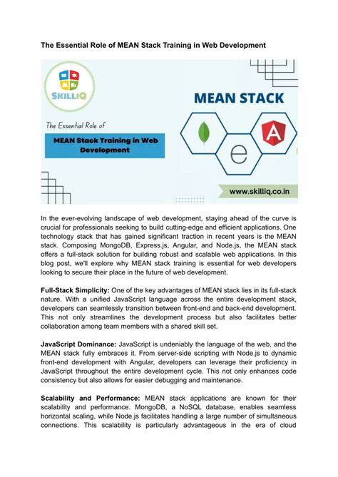 Ppt Mean Stack Development Training In Ahmedabad Powerpoint