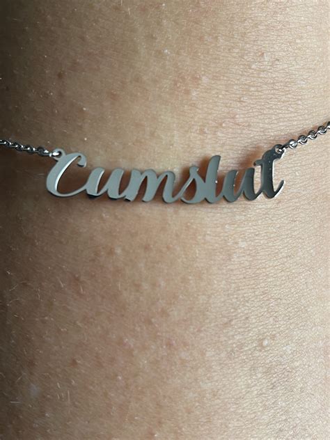 Cumslut Necklace Etsy