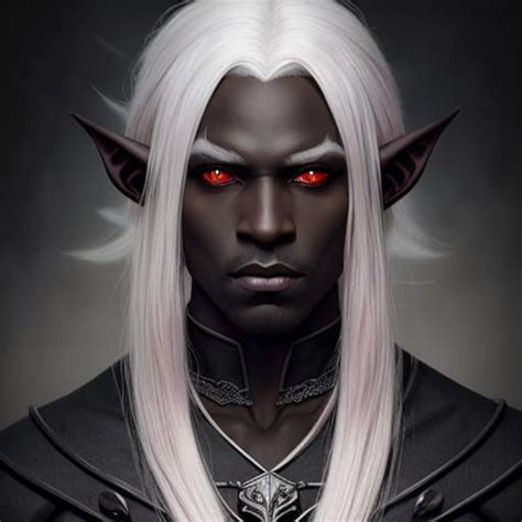 Dark Fantasy Drow Elf In A Sinister Mood Ai Art