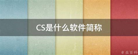 CS是什么软件简称 业百科