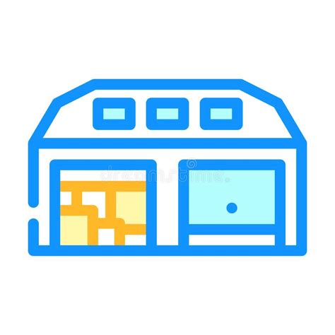 仓库批发色图标矢量图插图 向量例证 插画 包括有 购物车 容器 产品 棚车 装入程序 布琼布拉 217384633