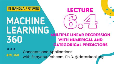 ml360 multiple linear regression in bangla lecture 6 4 লিনিয়ার