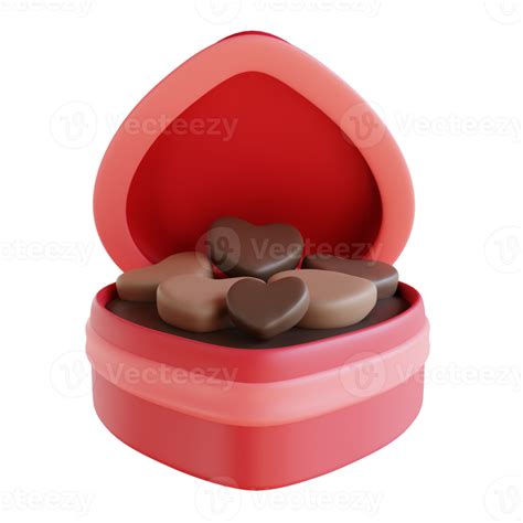 3d Illustration Love Chocolate 16329622 Png