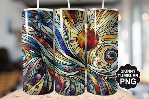 Stained On Stained Glass Tumbler Warp Tumbler Design