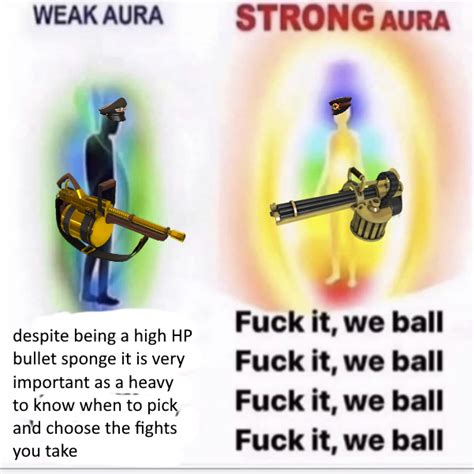 We Ball Weak Aura Vs Strong Aura Know Your Meme