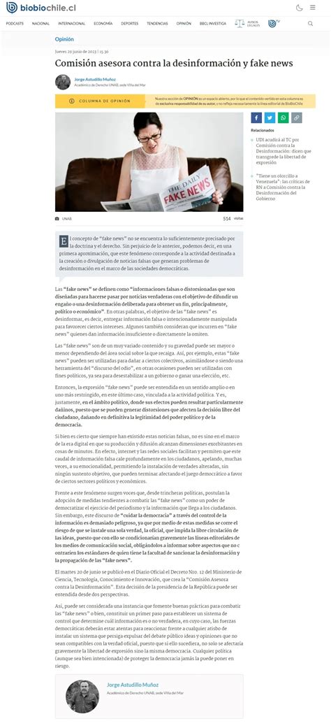 Comisión Asesora Contra La Desinformación Y Fake News