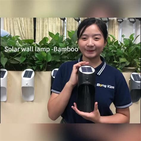 Vicky Deng On Linkedin Solar Wall Light Bamboo Function： 100 Full Light When Someone Passed 7…