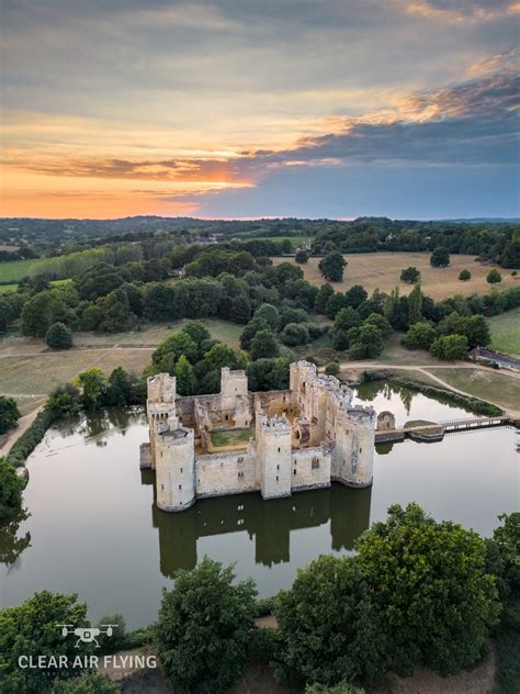 Bodiam Castle Birds Eye View