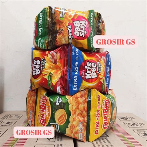 Jual 1 Dus Ciki Wings Guribee Kris Bee Krunchy French Fries Extra 25
