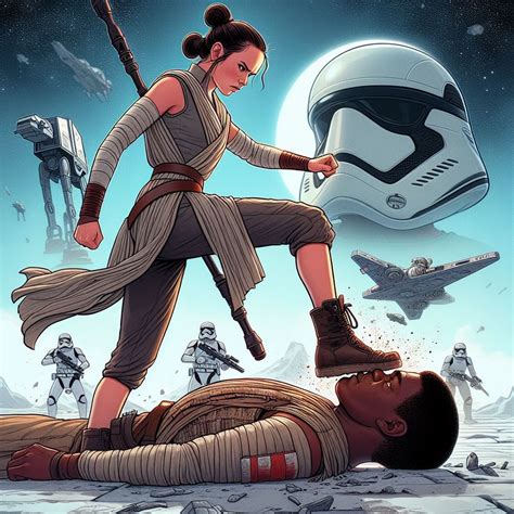 Rey Vs Finn By Peter1327 On Deviantart