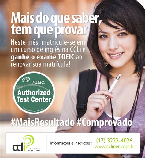 Matricule Se Em Um Curso De Inglês Em Março E Ganhe O Exame Toeic Na