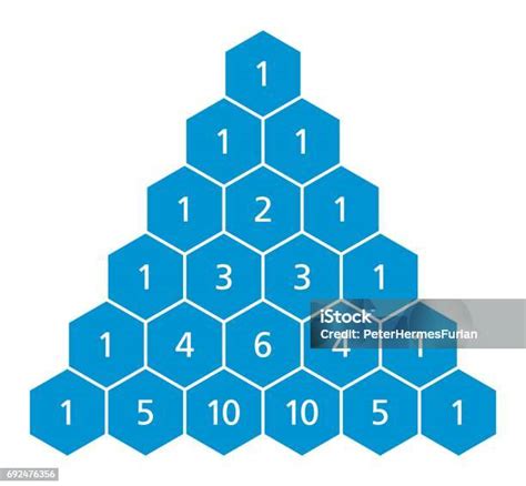 Pascals Triangle Binomial Coefficients Mathematics Stock Illustration Download Image Now Istock